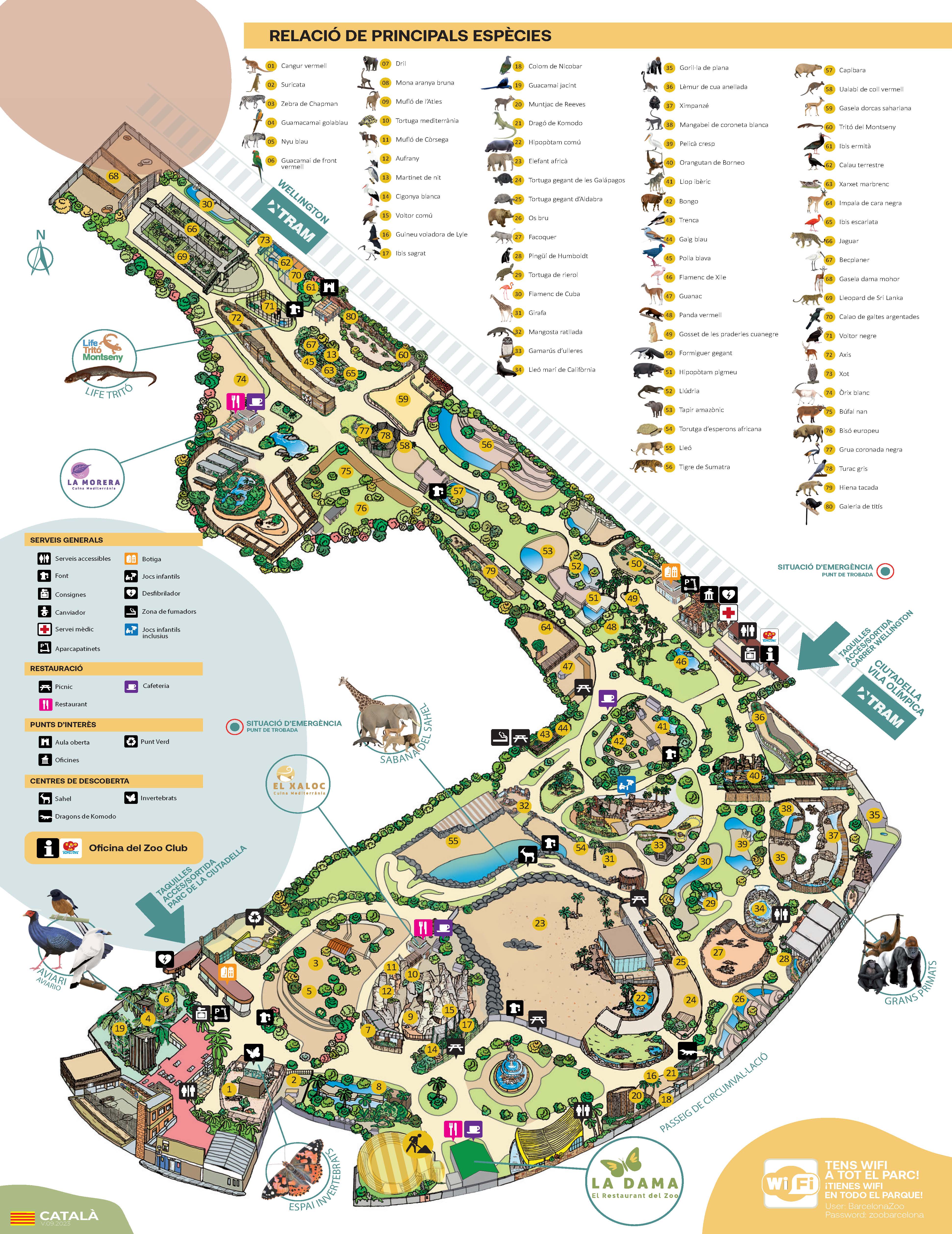 Plànol del Zoo | Zoo Barcelona